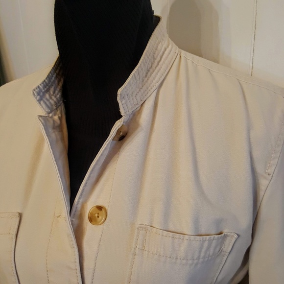 GAP | Jackets & Coats | Gap Khaki Beige Denim Jacket Size Xl Band ...